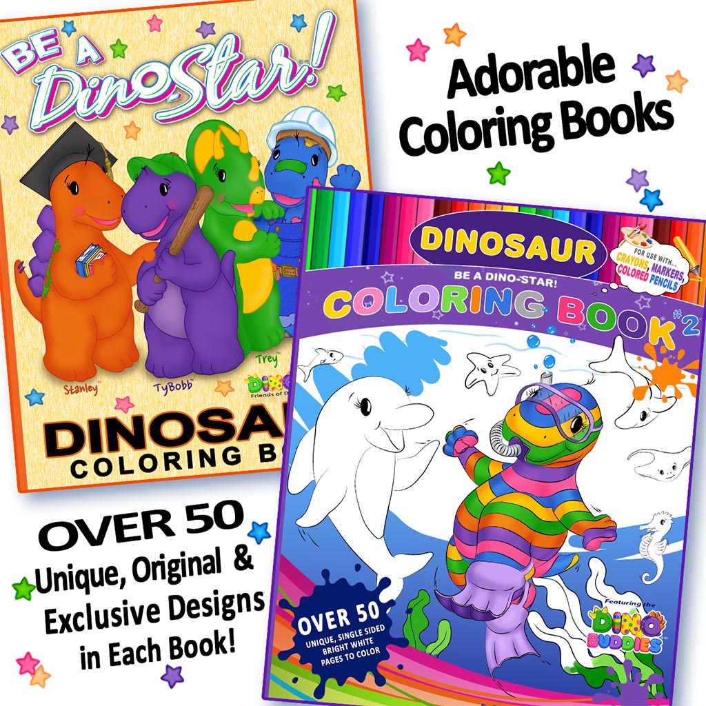 dinosaur kids coloring book